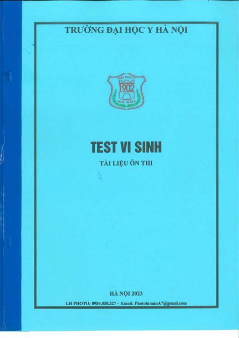 Test Vi Sinh Summary Vi Sinh Ký Sinh Trùng Studocu