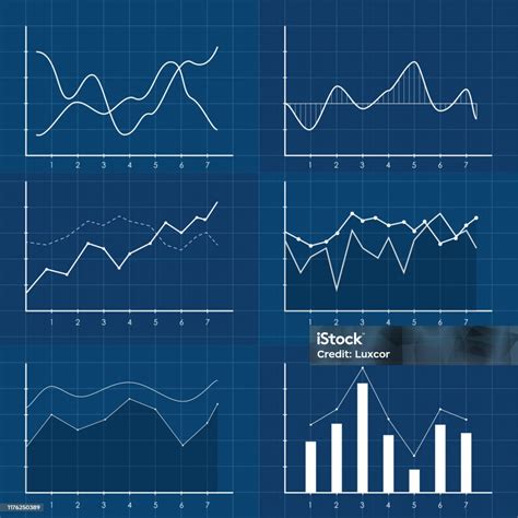 Quadratic Function In The Coordinate System Line Graph On The Grid Blue Blackboard Stock
