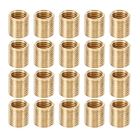 Uxcell M10xm8x10mm Brass Thread Adapter Reducer Thread Reducing Nuts