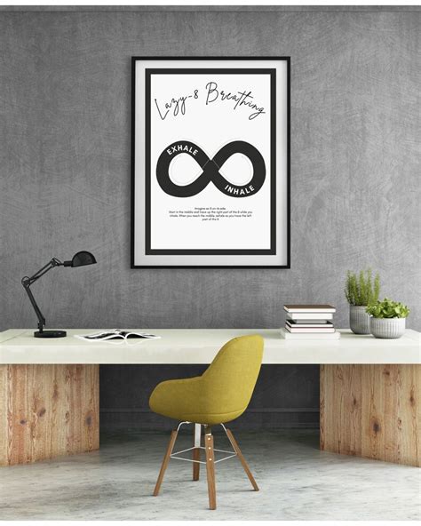 Lazy 8 Breathing Technique Mental Health Digital Print Etsy