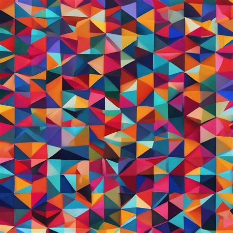Premium Ai Image Geometric Superposition Of Triangle Pattern