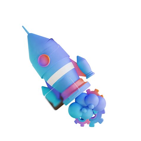 3d Illustration Start Up Rocket 10851622 Png