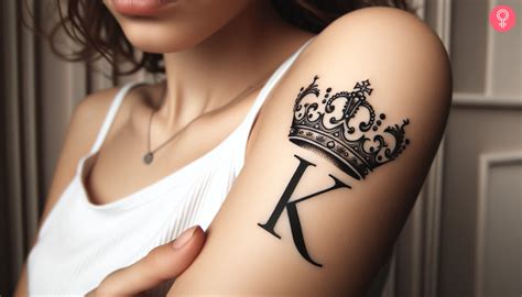 Stunning K Letter Tattoo Design