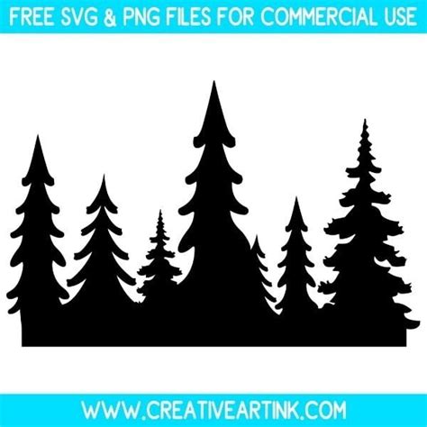 Treeline SVG Free SVG Creativeartink