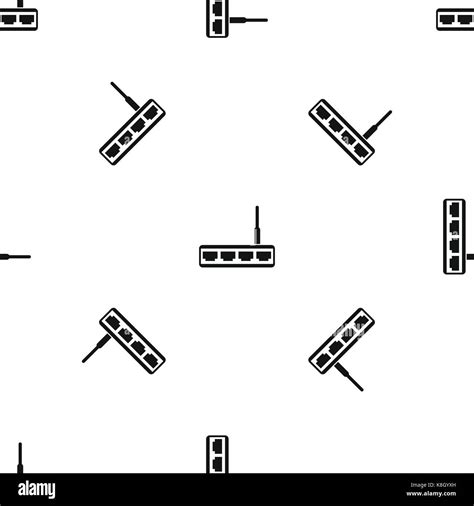 Router Pattern Seamless Black Stock Vector Image Art Alamy