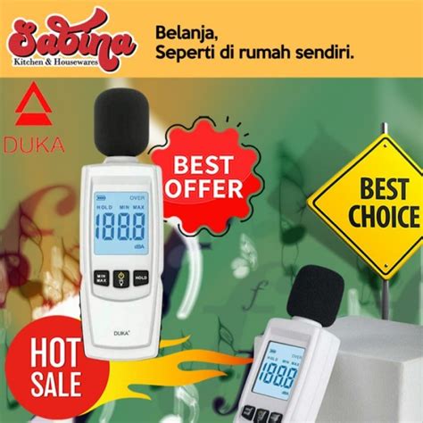 Jual Alat Ukur Kebisingan Suara Noise Detector Sound Level Decibel Meter I NEW22 Shopee Indonesia