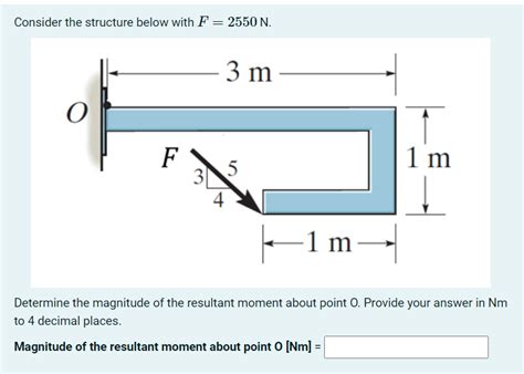 Solved Consider The Structure Below With F 2550N Deter