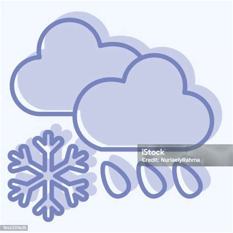 아이콘 구름 덮개와 강수량 기후 변화 기호와 관련이 있습니다 투톤 스타일 심플한 디자인 편집 가능 간단한 그림 개체 그룹에 대한 스톡 벡터 아트 및 기타 이미지 Istock