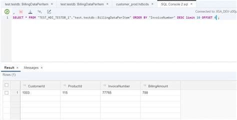 Sql Offset Not Working In Sap Hana Stack Overflow
