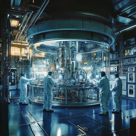 Nuclear Energy Research Lab With Scientists Working On Advanced Technologies Premium Ai