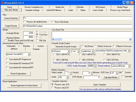 HCbatchGUI User Guide Batch Process Video And Audio VideoHelp Forum