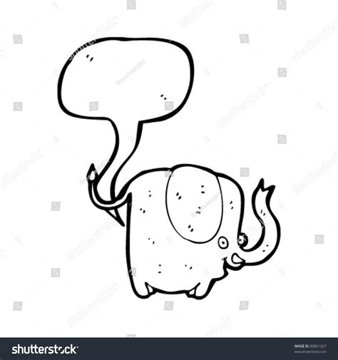 Farting Elephant Cartoon Stock Vector 89851267 Shutterstock