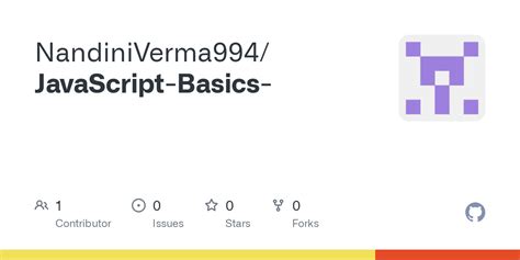 Javascript Basics Revisemd At Main · Nandiniverma994javascript Basics · Github