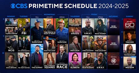 Cbs Announces Its 2024 2025 Primetime Schedule Entertainment News