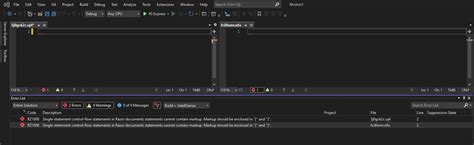 C Single Statement Control Flow Statements In Razor Documents Statements Cannot Contain