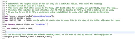 cc1352r application works fine with osal heap but crashes with