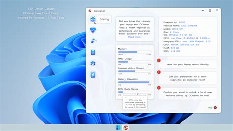 CCleaner For Windows 11 Fluent Design Concept On Behance