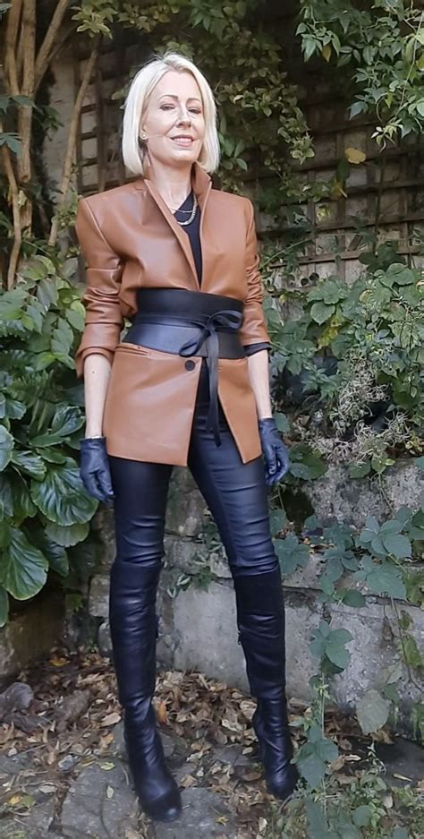 Leatherlovefan · Dunkle Lust In 2025 Leather Dress Women Fashion