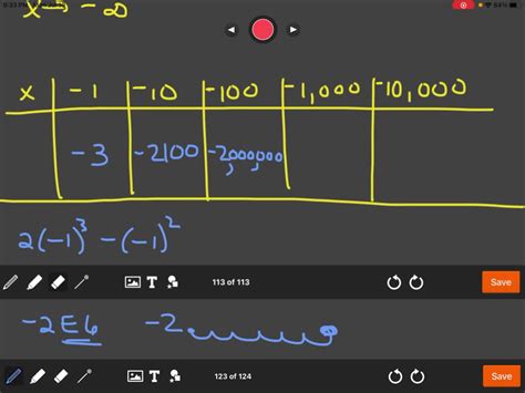 solved find each limit by making a table of values limx → ∞ 2 x 3 x 2