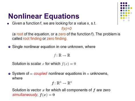Nonlinear Function Equation