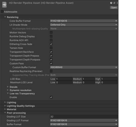HDRP Render Texture Alpha Channel Questions Answers Unity Discussions