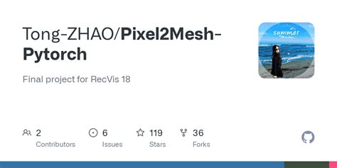 pixel2mesh pytorch final report pdf at master · tong zhao pixel2mesh
