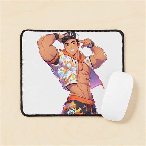 Cute Muscular Gay Guy Flexing Mouse Pad For Sale By Homorohomo In Gay Muscular Mouse Pad