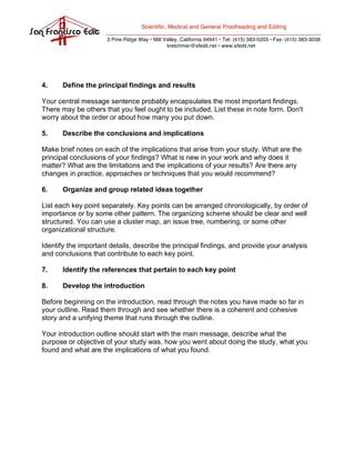 Eight Steps To Developing An Effective Outline PPT