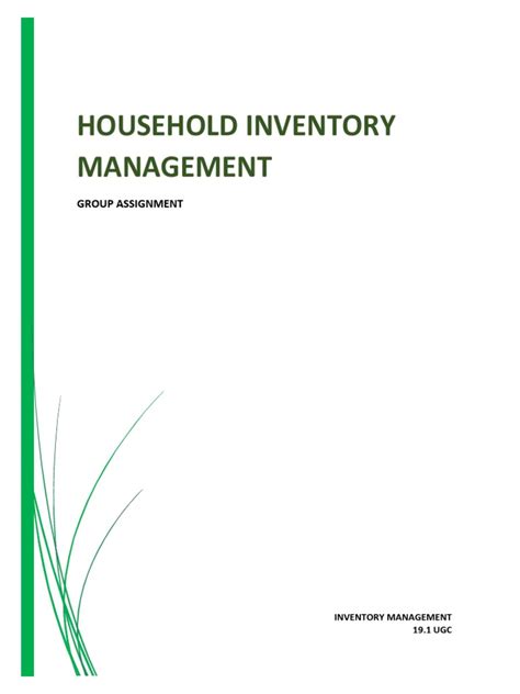 Group Assignment Inventory Management Pdf Inventory Stocks