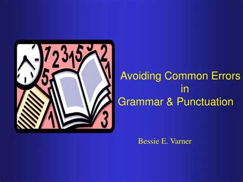 ppt avoiding common errors in grammar and punctuation powerpoint