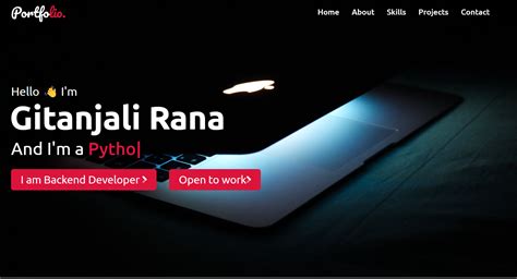 github gitanjali rana portfolio