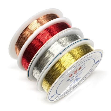 Beading Wire 0 25mm Mixed Pack 4 Colours