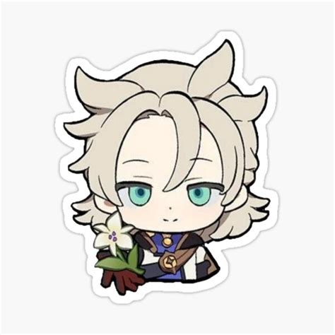 Genshin Impact Albedo Stickers Redbubble