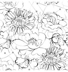 Monochrome Seamless Pattern Royalty Free Vector Image