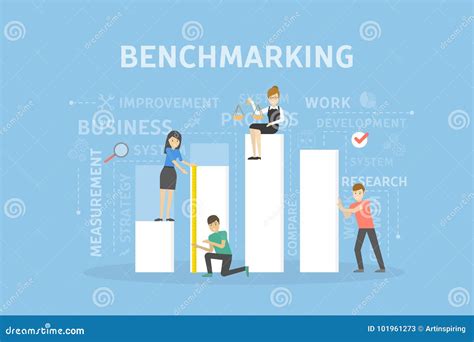 Benchmarking Concept Illustration Stock Vector Illustration Of Cost Practice 101961273