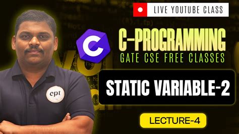 c programming full course lecture 4 gate cse gate da static