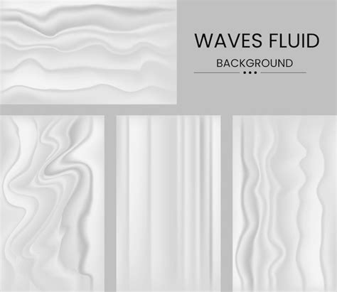 Premium Vector Abstract Waves White Fabric Texture Background Design Element