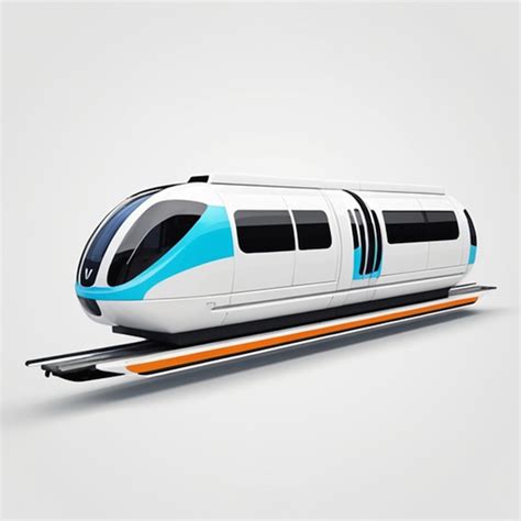 Modern Electric Train Premium Ai Generated Image