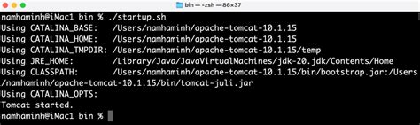 Download And Install Tomcat On MacOS