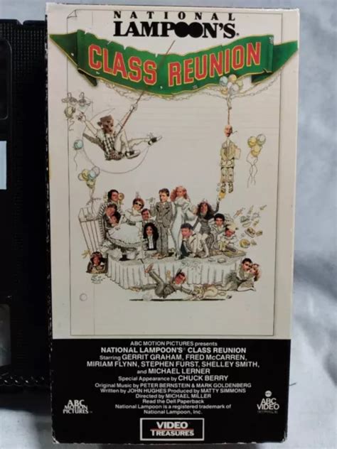 NATIONAL LAMPOON CLASS Reunion VHS Vestron 1982 80s Sex Comedy Spring