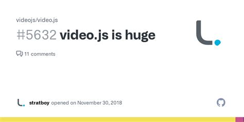 Video Js Is Huge Issue Videojs Video Js GitHub