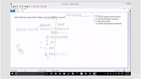 ipv4 subnetting finding the valid host range of a subnetwork youtube