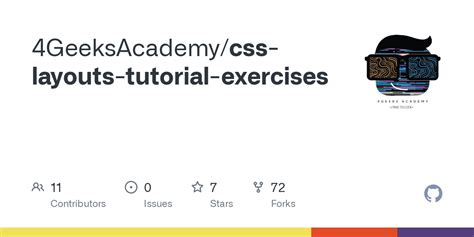 GitHub GeeksAcademy Css Layouts Tutorial Exercises