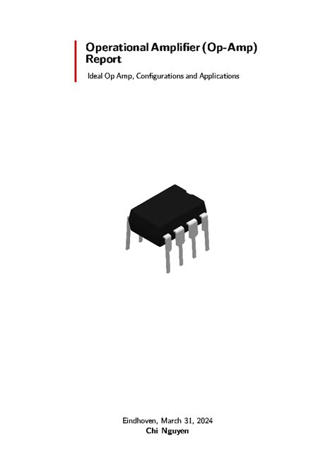 Report Op Amp Operational Amplifier Op Amp Report Ideal Op Amp Configurations And