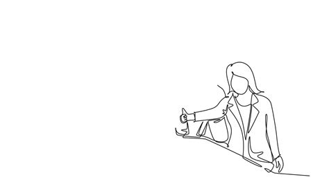 Animated Self Drawing Continuous Line Draw Group Of Young Happy