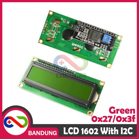Jual LCD 1602 16X2 CHARACTER GREEN BACKLIGHT I2C SERIAL INTERFACE MODULE Shopee Indonesia
