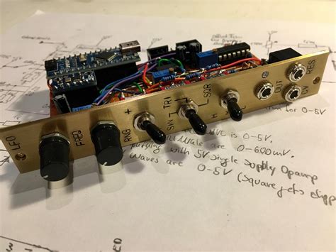 Made An Lfo Module With Arduino Nano And A Ad9833 R Synthdiy