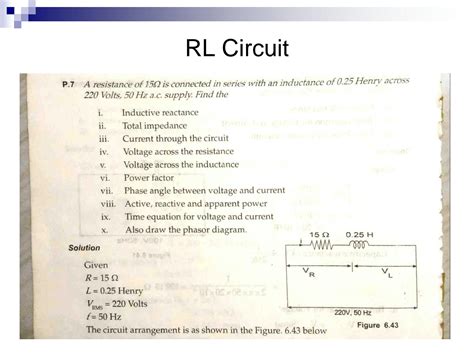 SOLUTION Beee Rl And Rlc Circuit Problems And Solutions Studypool