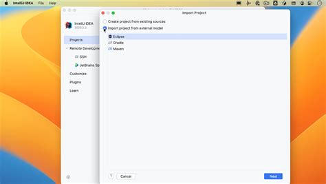 Project From Existing Model Jetbrains Guide