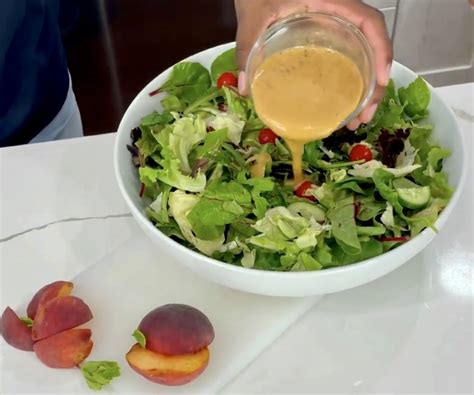 Peach Vinaigrette Salad Dressing Going Central